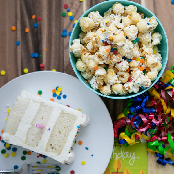 Cornucopia Birthday Cake Popcorn – Couch Potato ATX